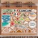 A5 Sticker Sheet Cancun Landmarks Vinyl Stickers - Mexican Mexico Beach ...