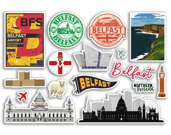 A5 Sticker Sheet Corfu Landmarks Vinyl Stickers Greece Greek Beach Map ...