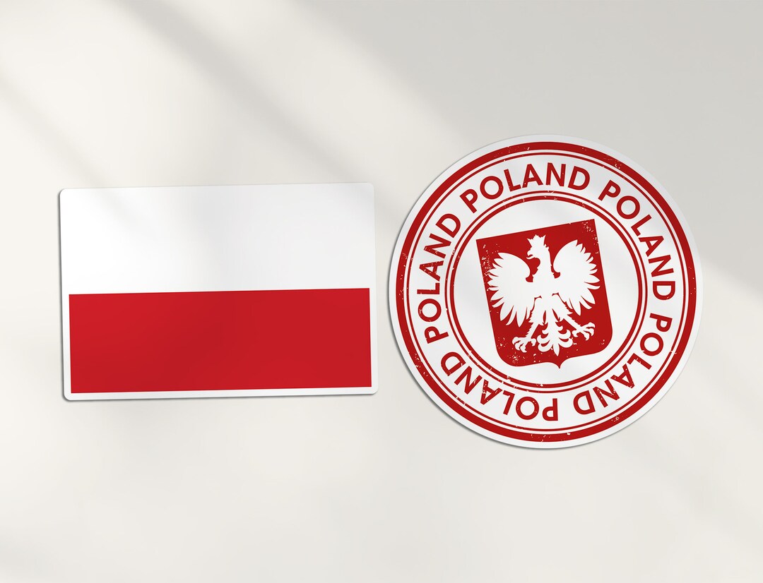2 X 10cm Poland Vinyl Stickers - Polish Europe Country Map Flag Holiday ...