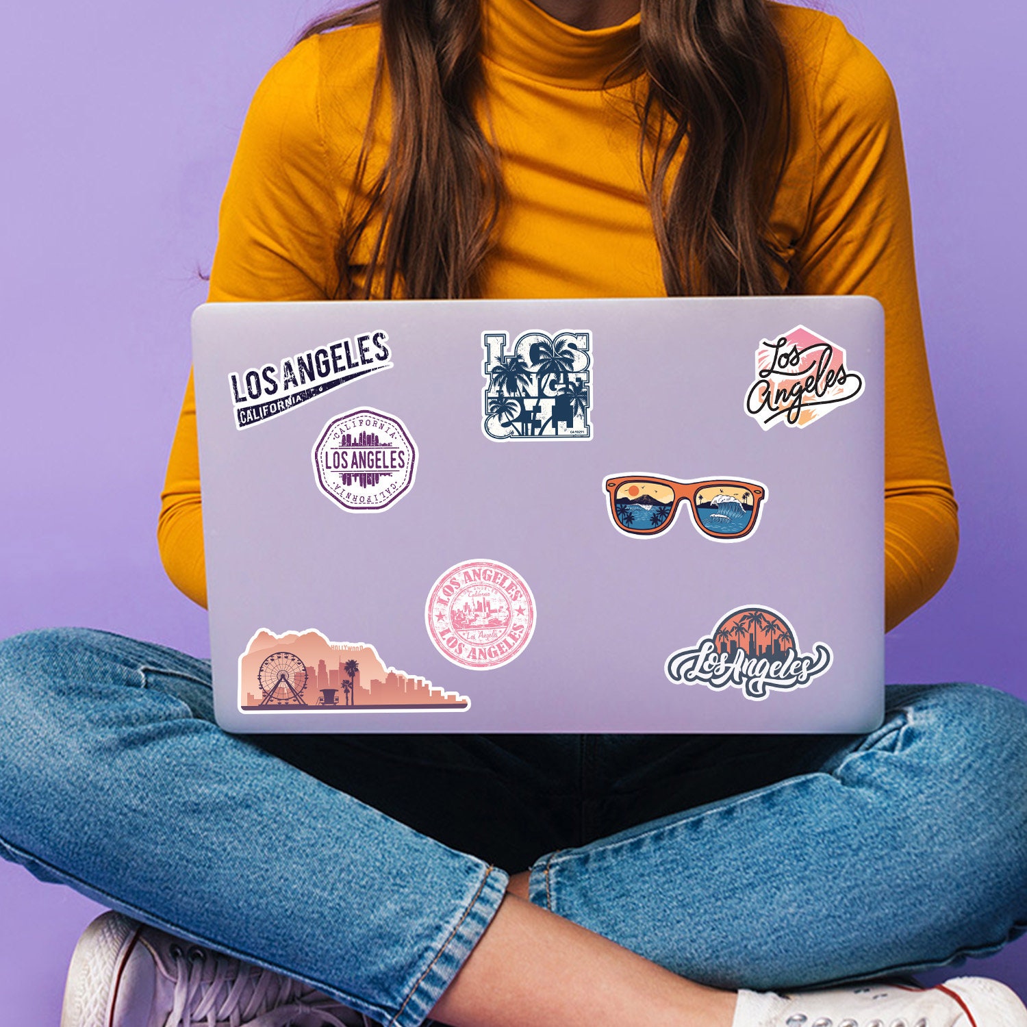 A5 Sticker Sheet Los Angeles Landmarks Vinyl Stickers - California ...