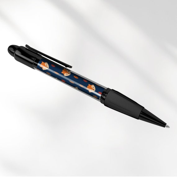 Cute Ginger Fox Black Ballpoint Pen Cartoon Animal Zoo Vixen - Etsy UK