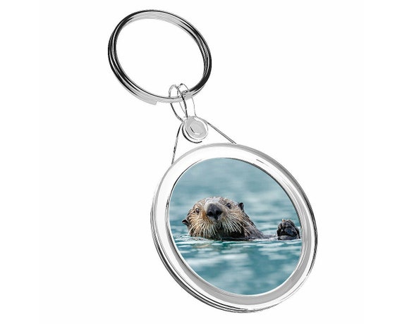 Sea Otter Round Keyring Animals Wildlife Ocean Nature Women - Etsy