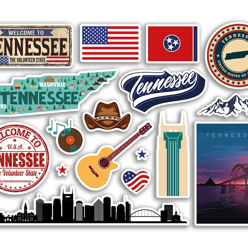 City Map of Tennessee - Etsy UK