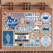 A5 Sticker Sheet Austin Landmarks Vinyl Stickers - Blue Texas America ...