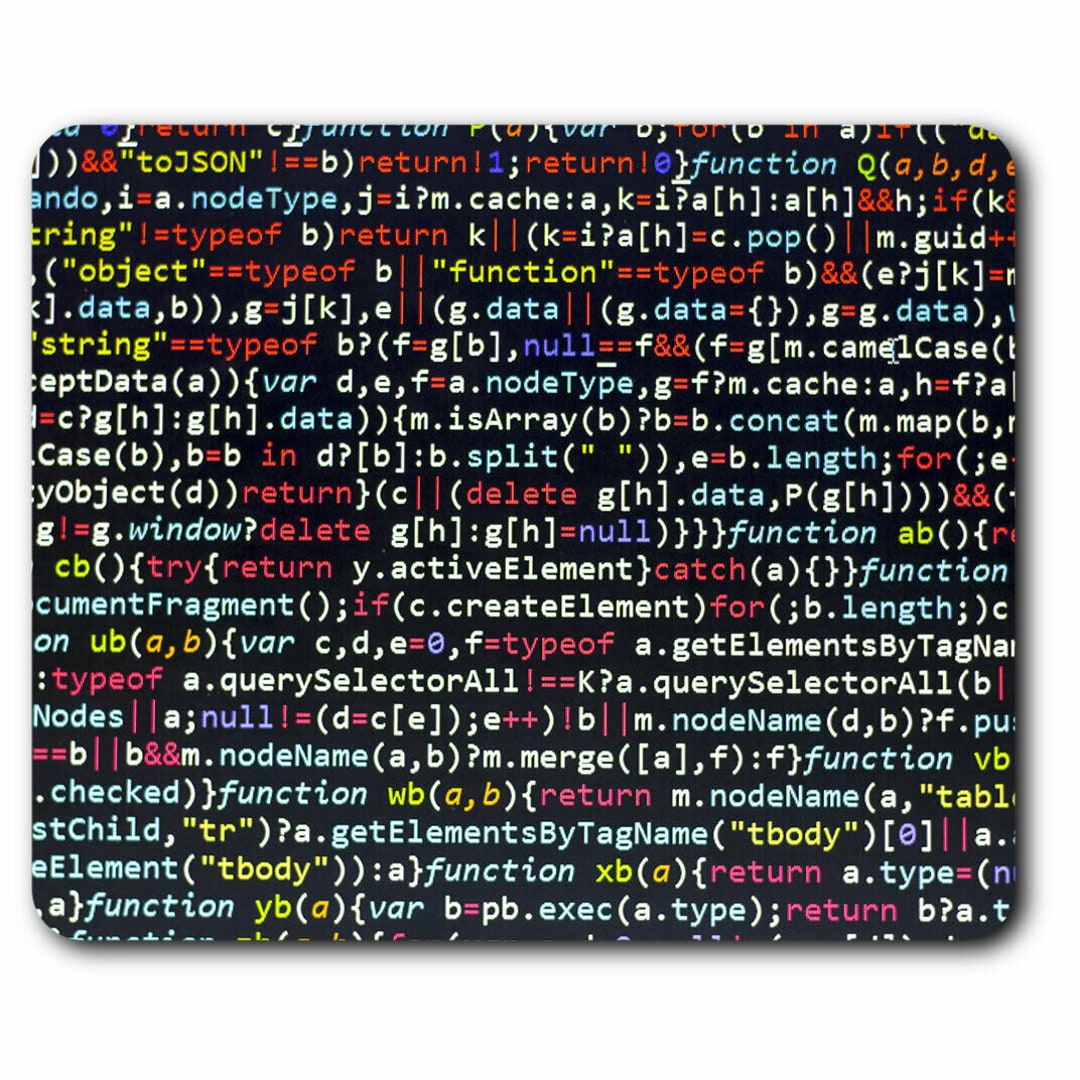 1 X Code Mouse Mat - Coding Geek Programmer Software Engineer Desk ...
