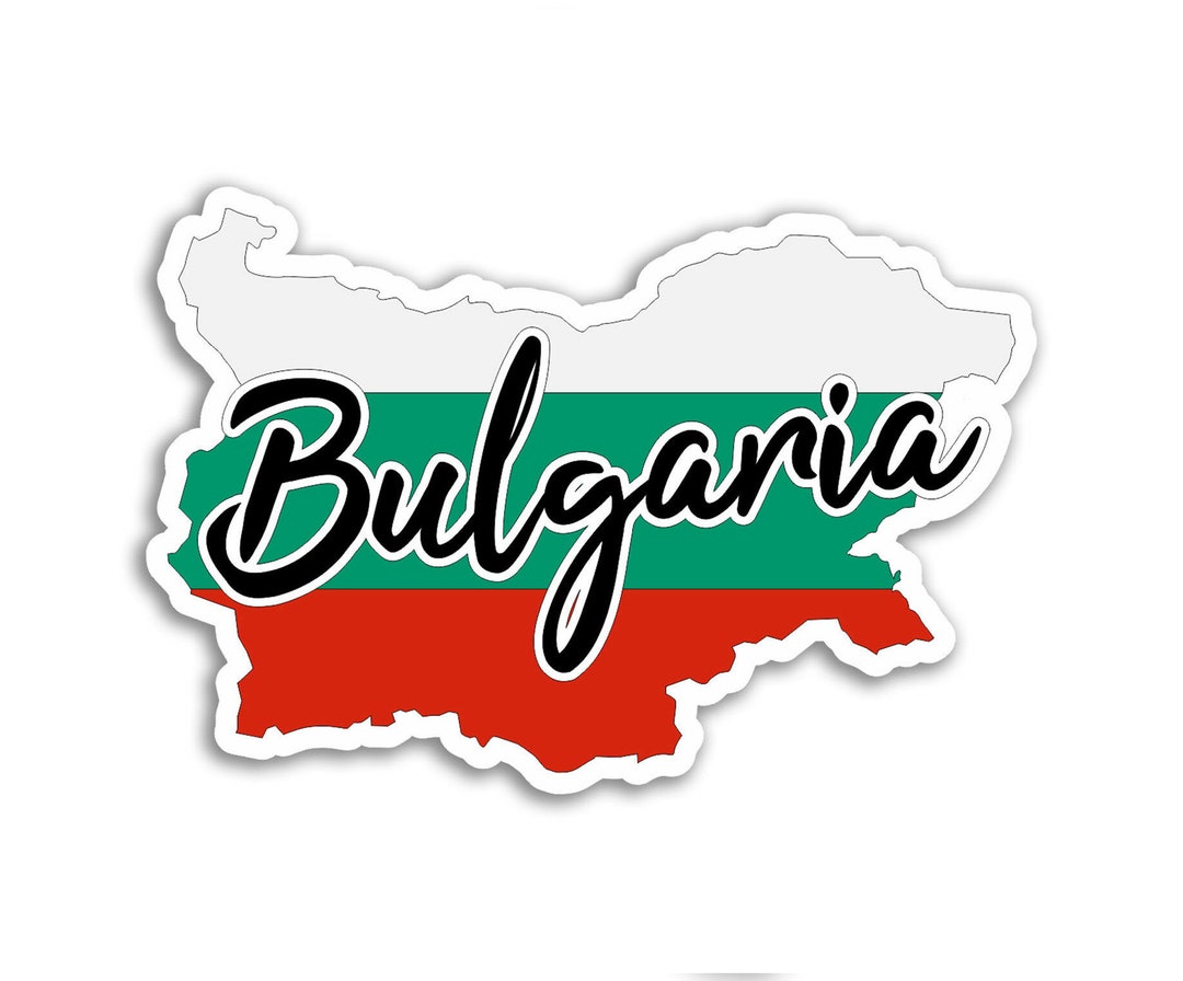 2 X 10cm Bulgaria Flag Vinyl Stickers Europe Bulgarian Travel Adventure ...