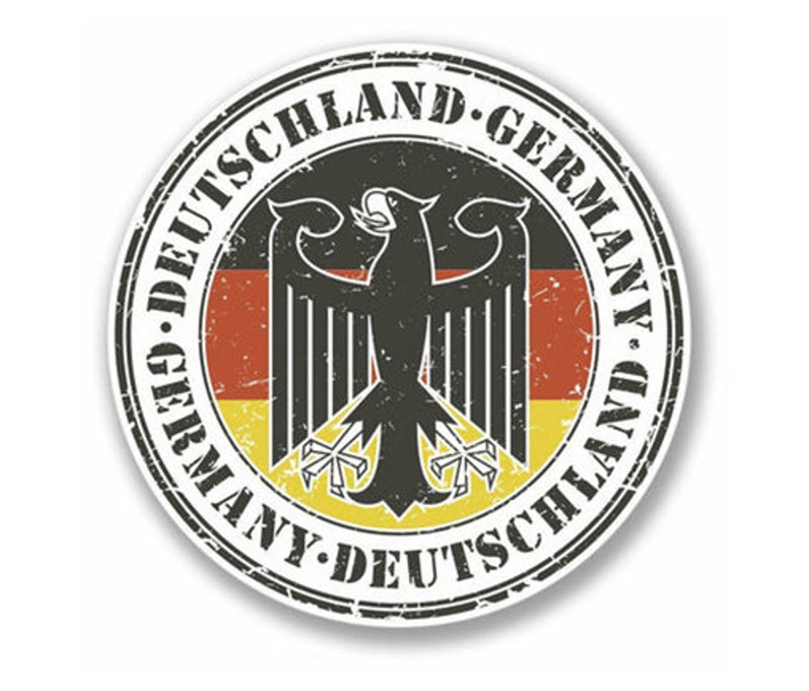 2 X 10cm Germany German Vinyl Stickers Deutschland Tourism - Etsy
