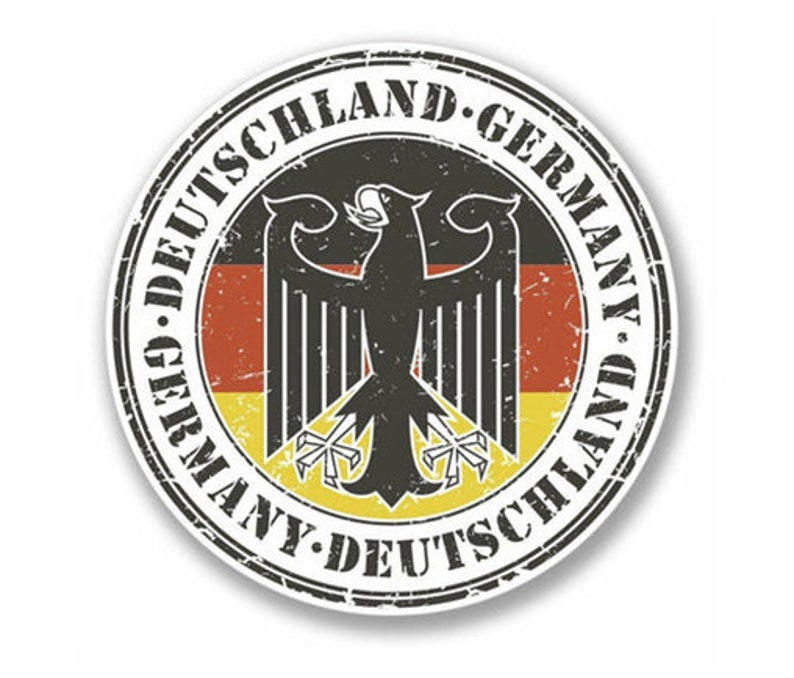 2 X 10cm Germany German Vinyl Stickers Deutschland Tourism - Etsy