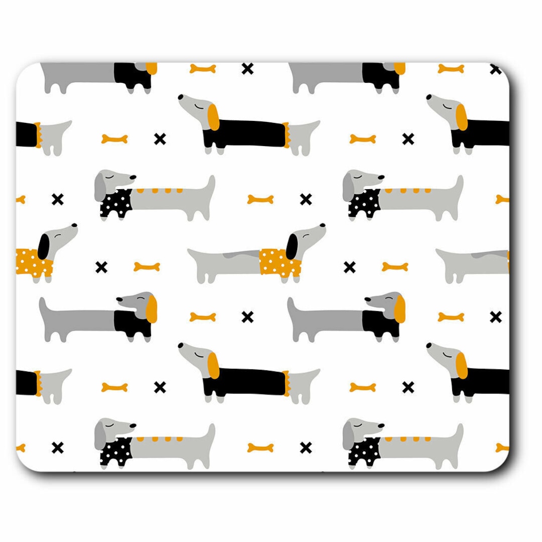 1 X Dachshund Mouse Mat - Pets Sausage Dog Puppy Animal Pattern Desk ...