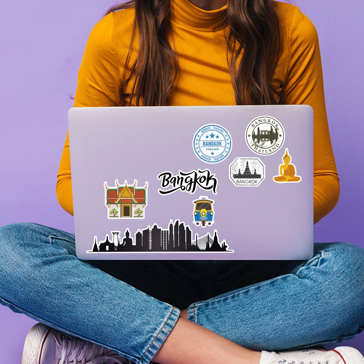 A5 Sticker Sheet Bangkok Landmarks Vinyl Stickers - Thailand Thai ...