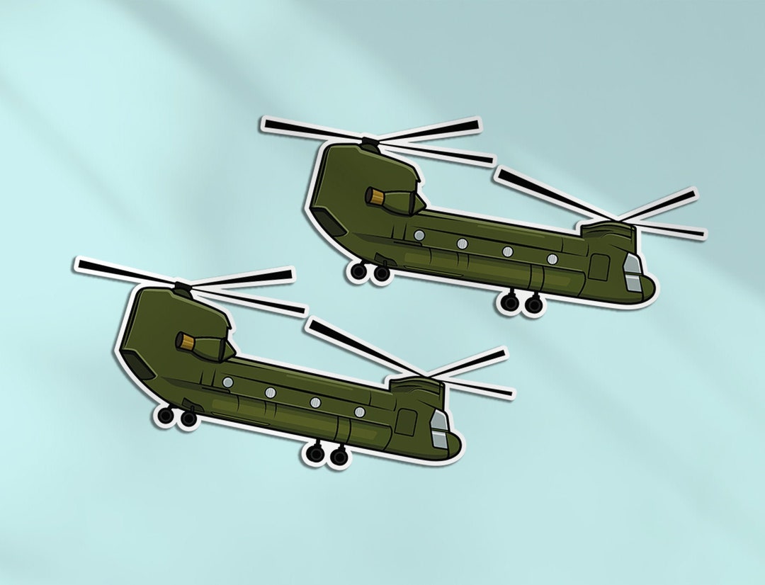 Chinook Helicopter Vinyl Stickers - Military RAF Army Soldier Chinooks ...