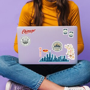 A5 Sticker Sheet Chicago Landmarks Vinyl Stickers - Illinois USA ...