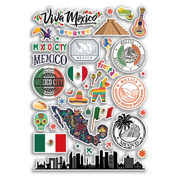 Mexican Vinyl Stickers - Etsy