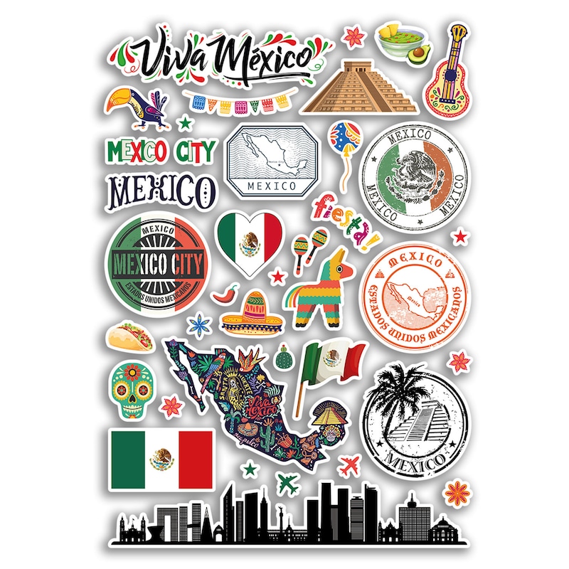 Mexican Vinyl Stickers - Etsy