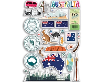 A5 Sticker Sheet Copenhagen Landmarks Vinyl Stickers Denmark Beach ...