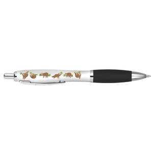 1 X Lazy Sloth Black Pen Cartoon Animals Funny Joke Stationary School ...