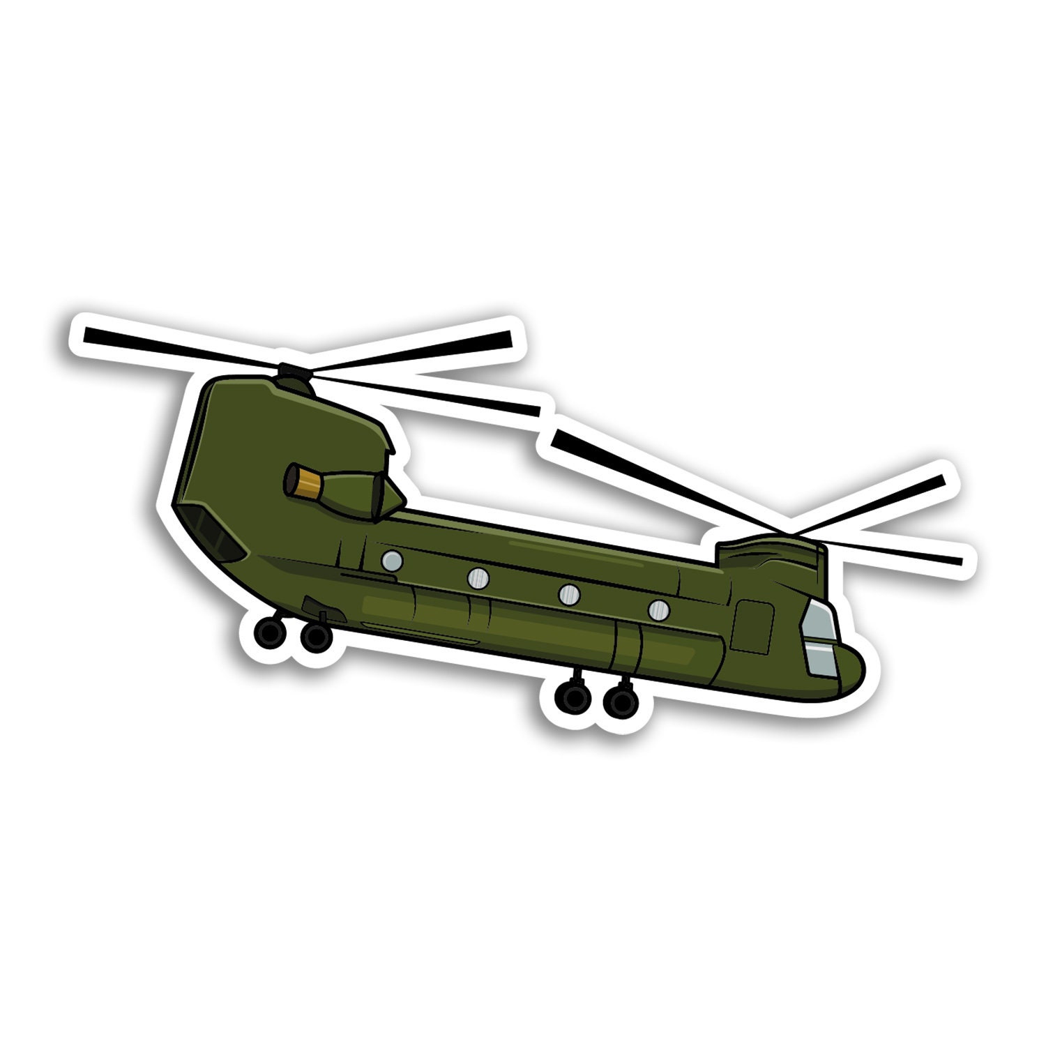 Chinook Helicopter Vinyl Stickers - Military RAF Army Soldier Chinooks ...