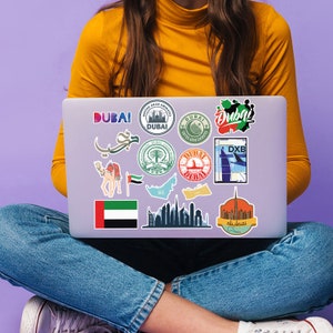 A4 Sticker Sheet Dubai Landmarks Vinyl Stickers - UAE United Arab ...