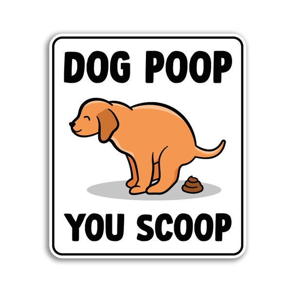 Pick up Dog Poop Stickers - Etsy
