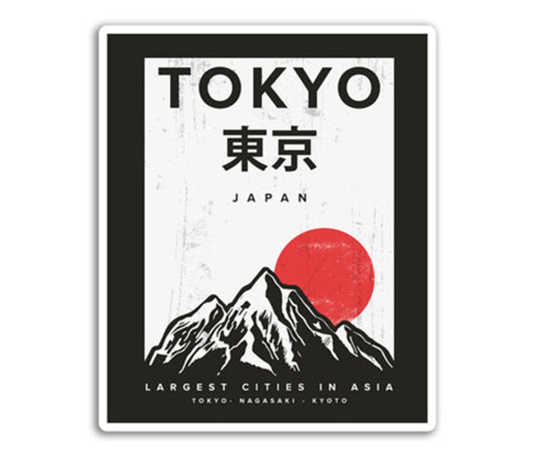 2 X 10cm Tokyo Japan Vinyl Stickers Japanese Landscape Holiday Travel ...