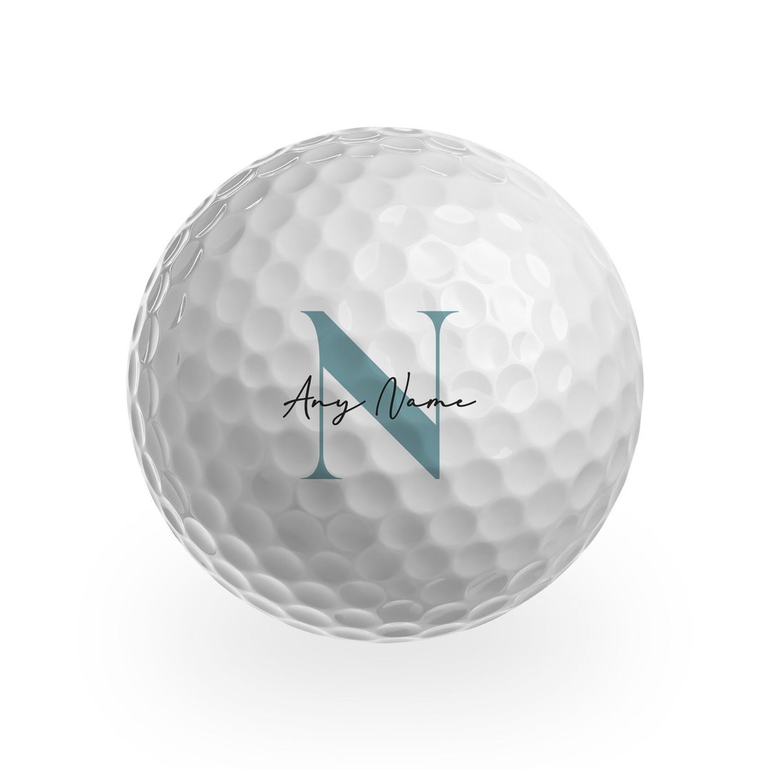3 X Custom Personalised Name Initial Golf Balls - Birthday Golfing Club ...