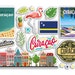 A5 Sticker Sheet Curacao Vinyl Stickers - Caribbean Scuba Diving Summer ...