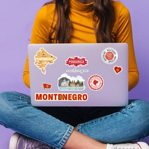 A5 Sticker Sheet Montenegro Landmarks Vinyl Stickers - Europe Map ...