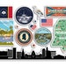 A5 Sticker Sheet Mississippi Landmarks Vinyl Stickers - Etsy
