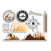 A5 Sticker Sheet Cairo Landmarks Vinyl Stickers Egypt Egyptian Pyramids ...