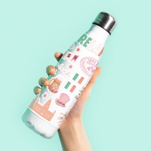 A5 Sticker Sheet Ireland Pink Landmarks Vinyl Stickers Irish - Etsy