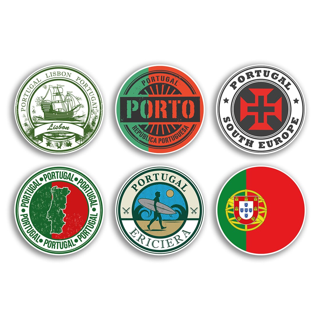 6 X 10cm Portugal Vinyl Stickers - Portuguese Porto Country City Travel ...