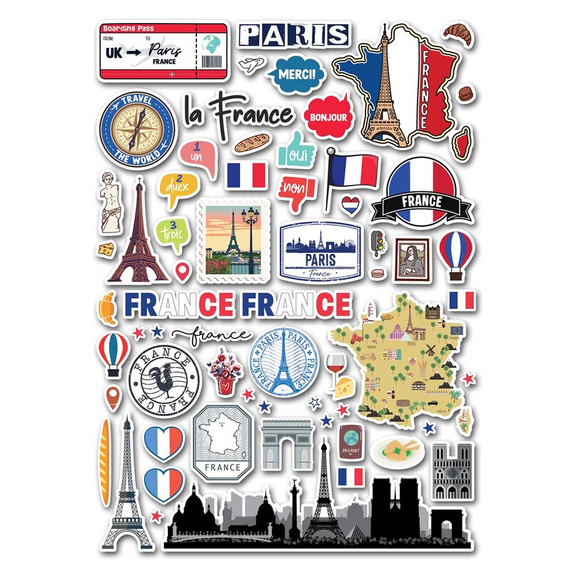 France Stickers - Etsy UK