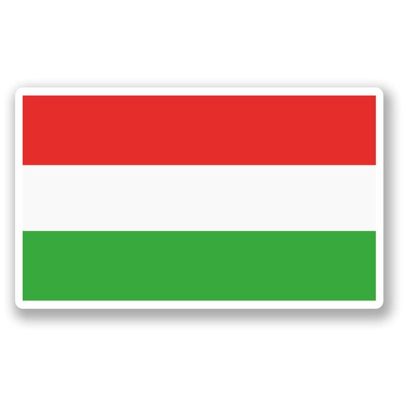 2 X 10cm Hungary Flag Vinyl Stickers Hungarian Europe Travel - Etsy