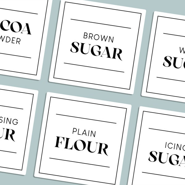 Flour Label - Etsy