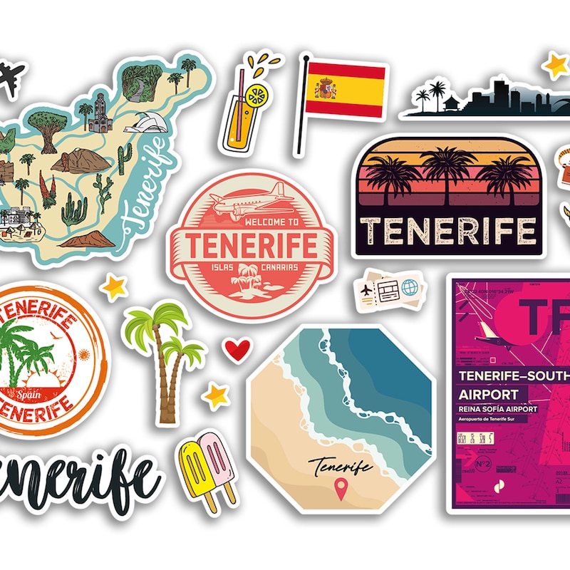 Tenerife Stickers - Etsy UK