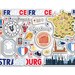 A5 Sticker Sheet Strasbourg Landmarks Vinyl Stickers France French ...
