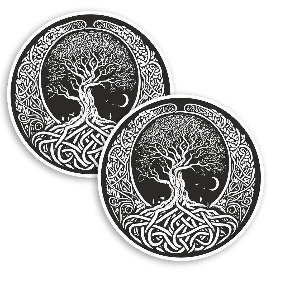 2 X 10cm Eagle Tribal Tattoo Vinyl Stickers - Strength Freedom Bird ...