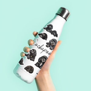 A5 Sticker Sheet Black Cockapoo Vinyl Stickers Dogs Puppy Cavapoo Pets ...