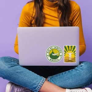 2 X 10cm Rio De Janeiro Vinyl Stickers - Brazil Country Map Flag ...