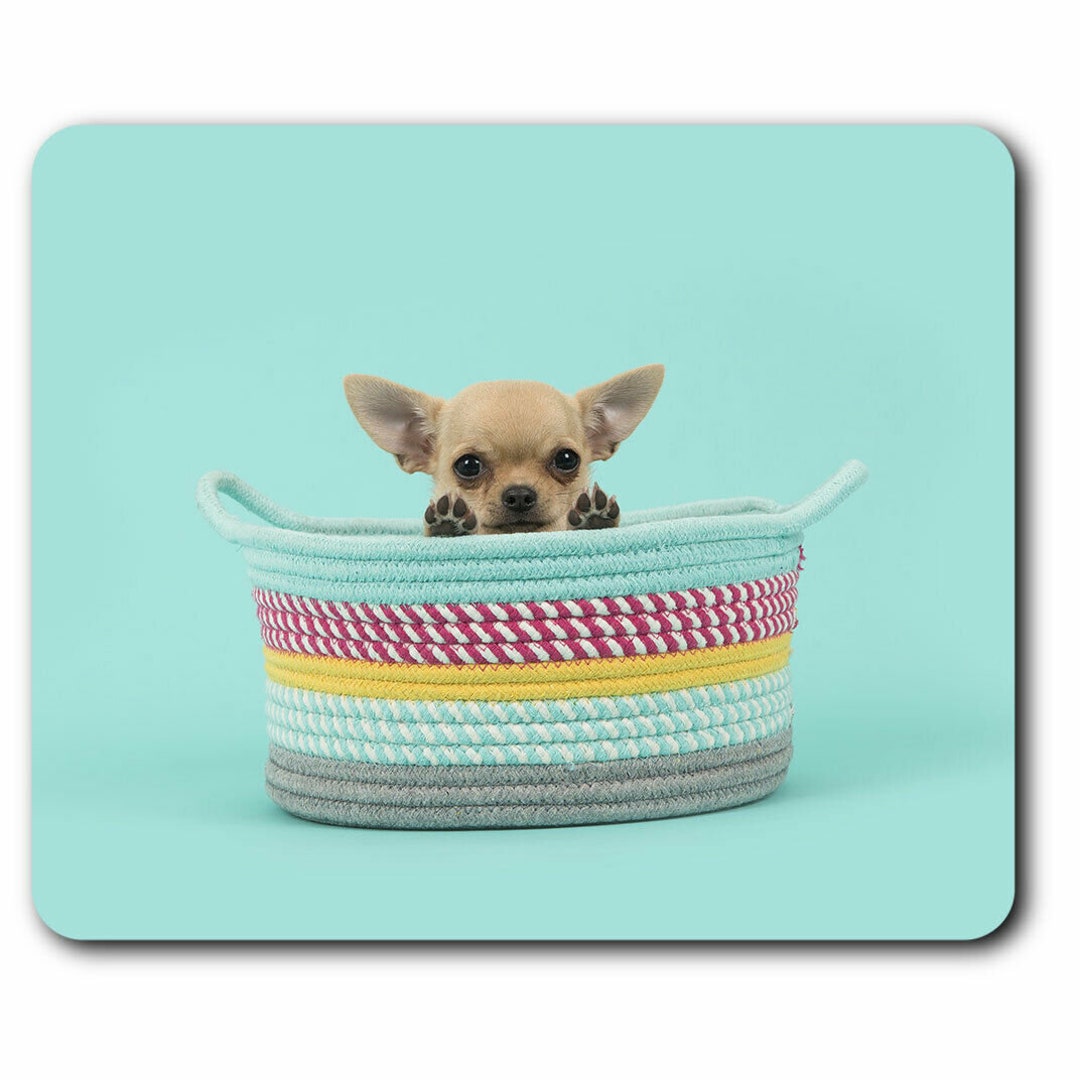 1 X Chihuahua Mouse Mat - Pets Dog Puppy Animal Basket Abstract Desk ...