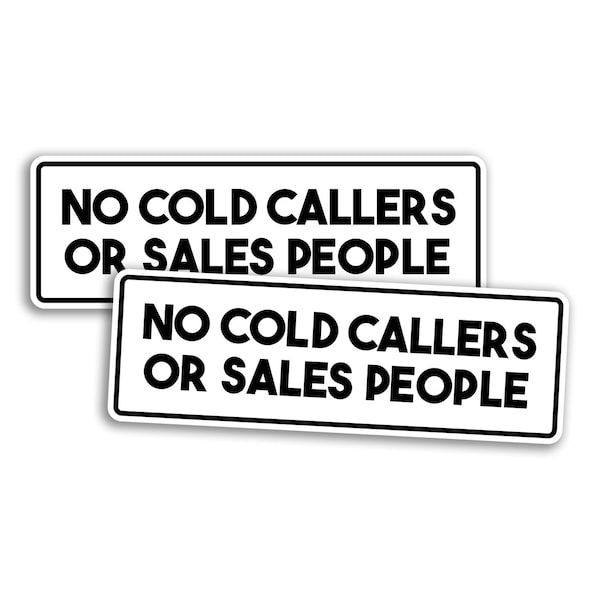 No Cold Callers Sign - Etsy UK