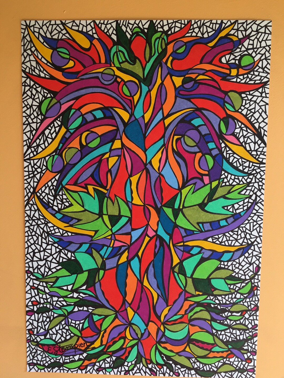 Abstract Tree, Drawing, Contemporary Tree Design, Abstract Plant ...