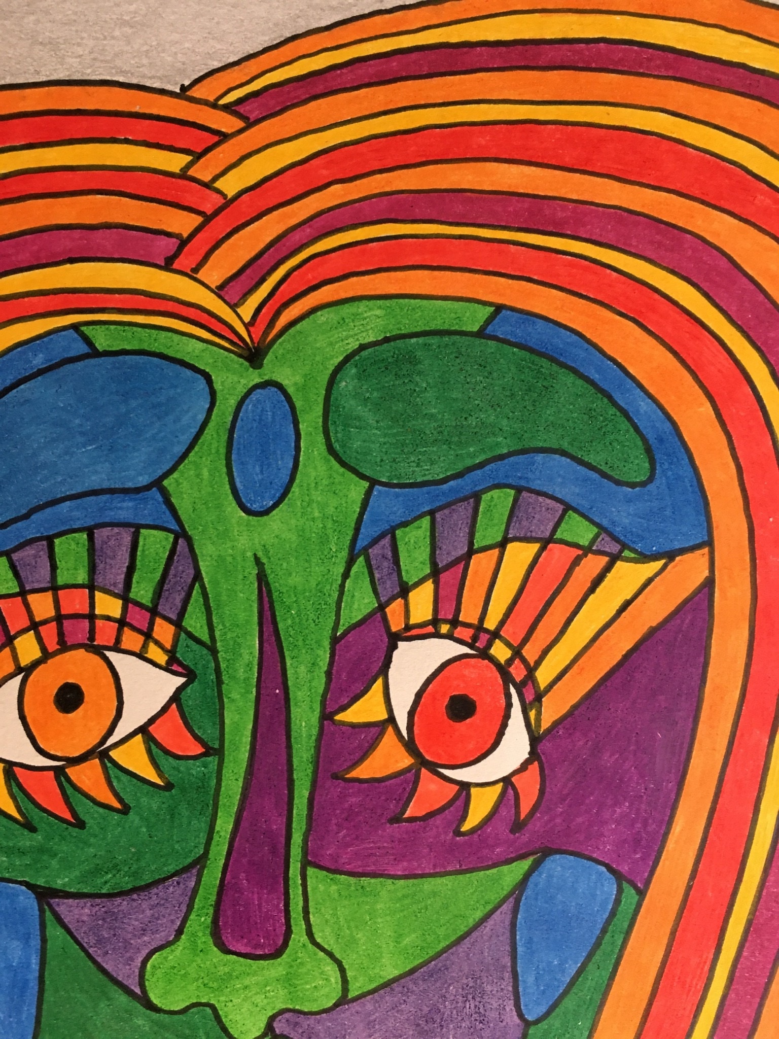 Abstract Face Art, Abstract Faces Art, Picasso-style Face, Contemporary ...