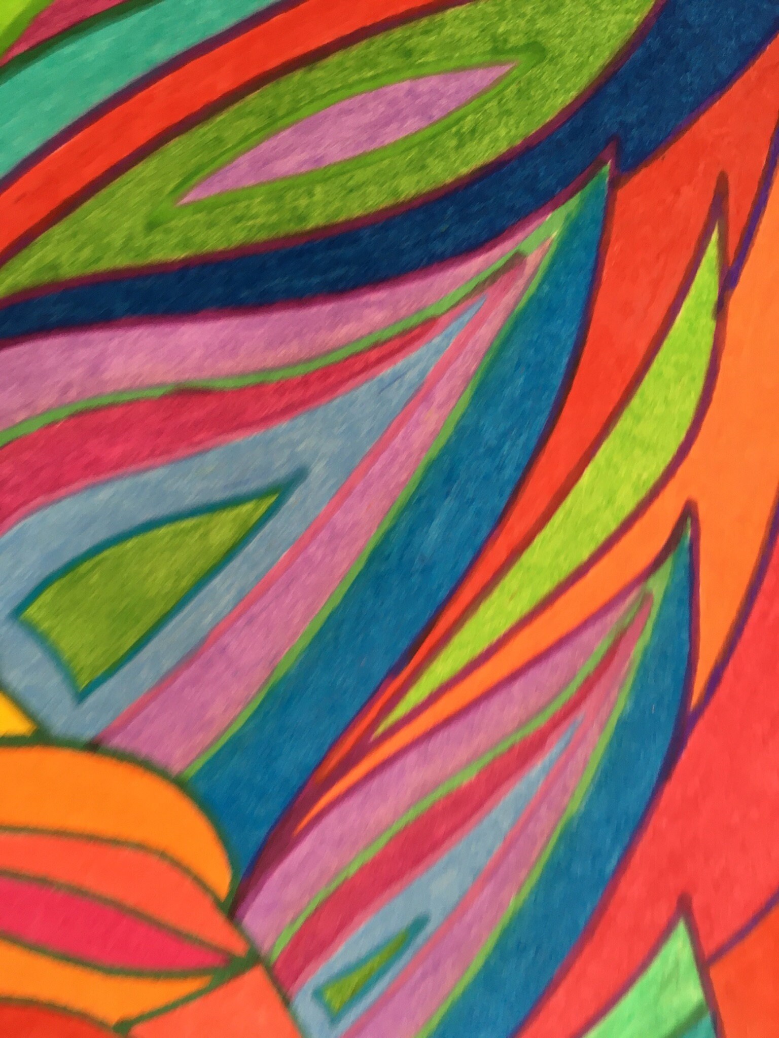 Here Comes the Sun, Print of Original Drawing, Abstract, Contemporary ...