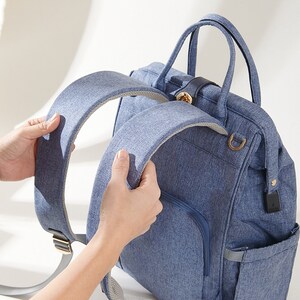 Easy Open Diaper Backpack Wide Open Multi Storage Diaper Bag, Hand Bag ...