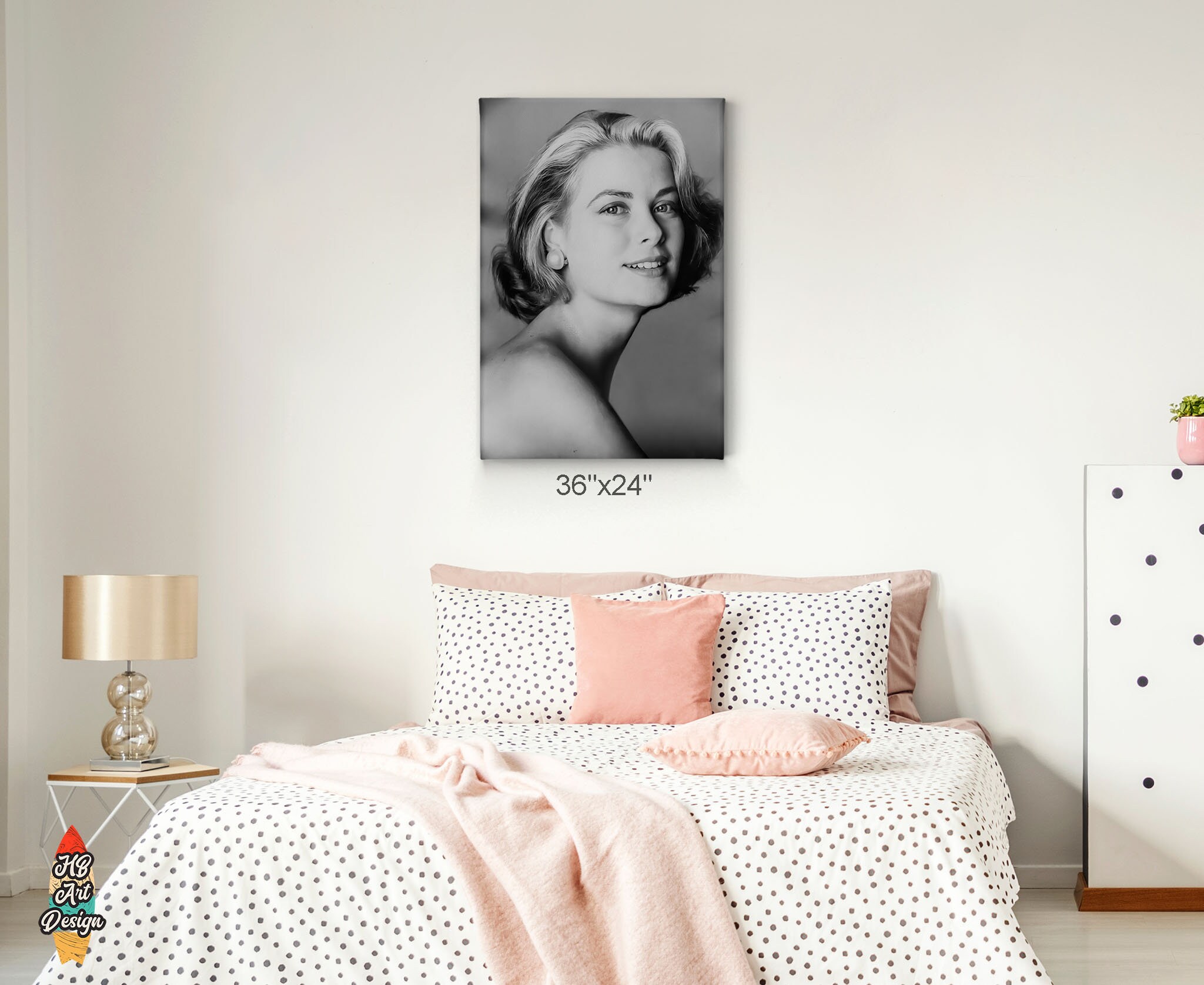 Monaco Princess Grace Kelly Poses for a Portrait Black and White Iconic ...