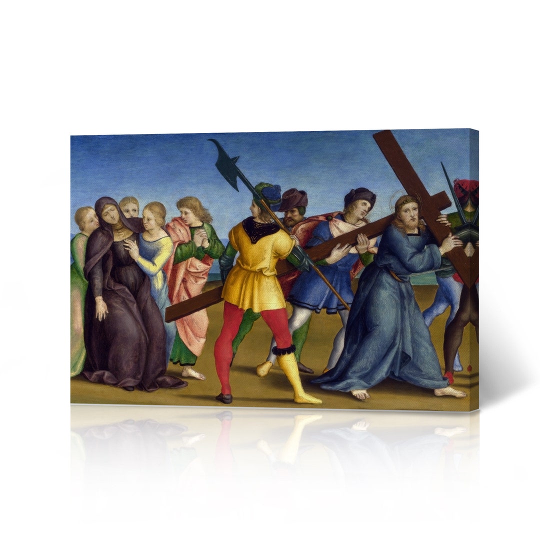 The Procession to Calvary by Raphael Art Canvas Wall Art Print ...