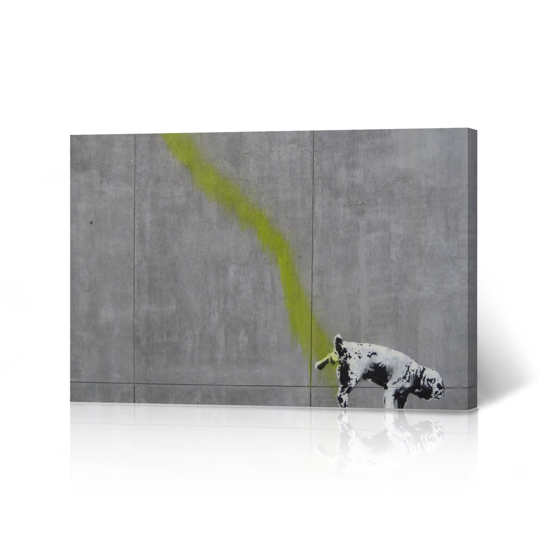 Dog Wizz Street Art Painting Los Angeles Mural Graffiti Banksy Canvas ...