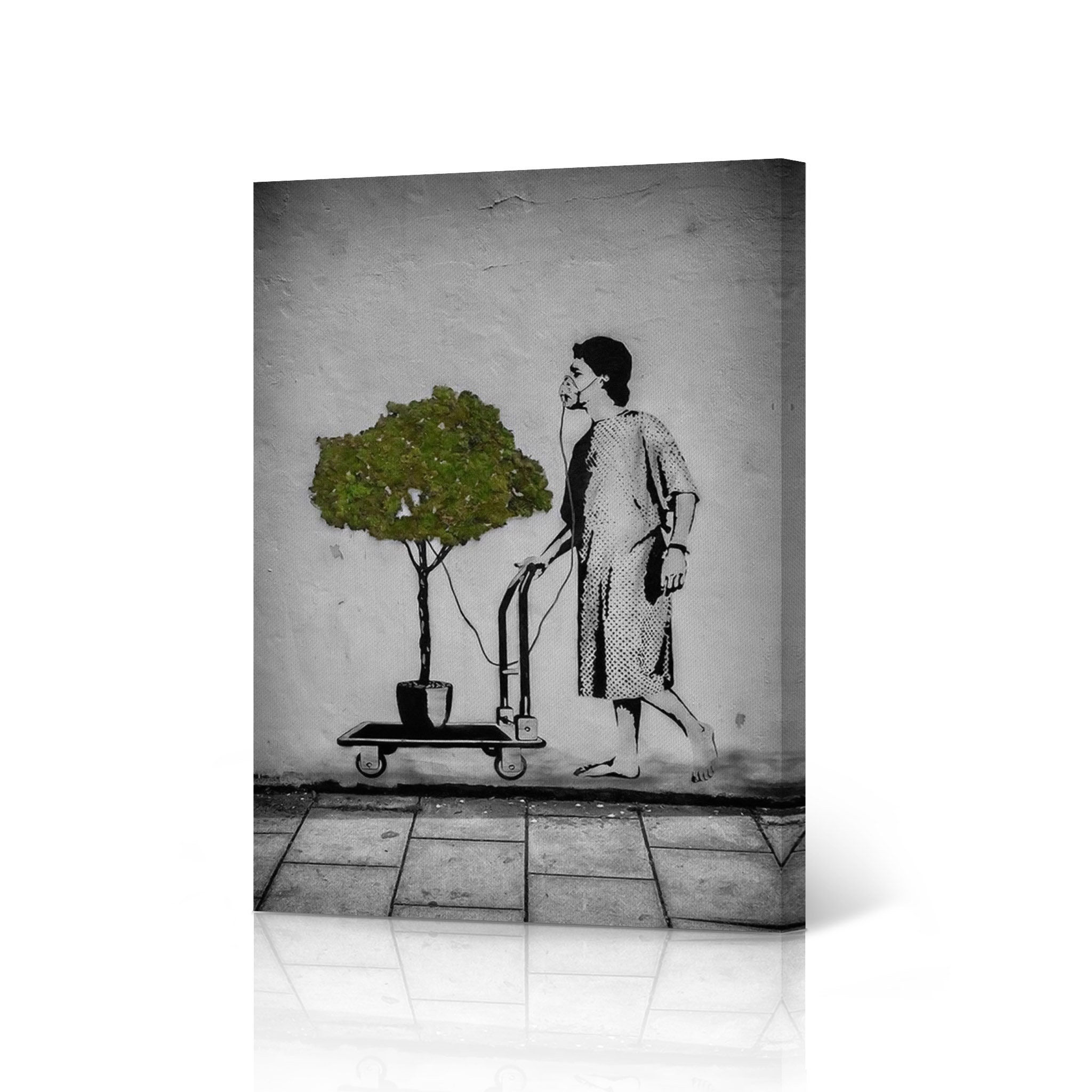 Patient Receiving Oxygen From a Tree Graffiti Street Art | Etsy