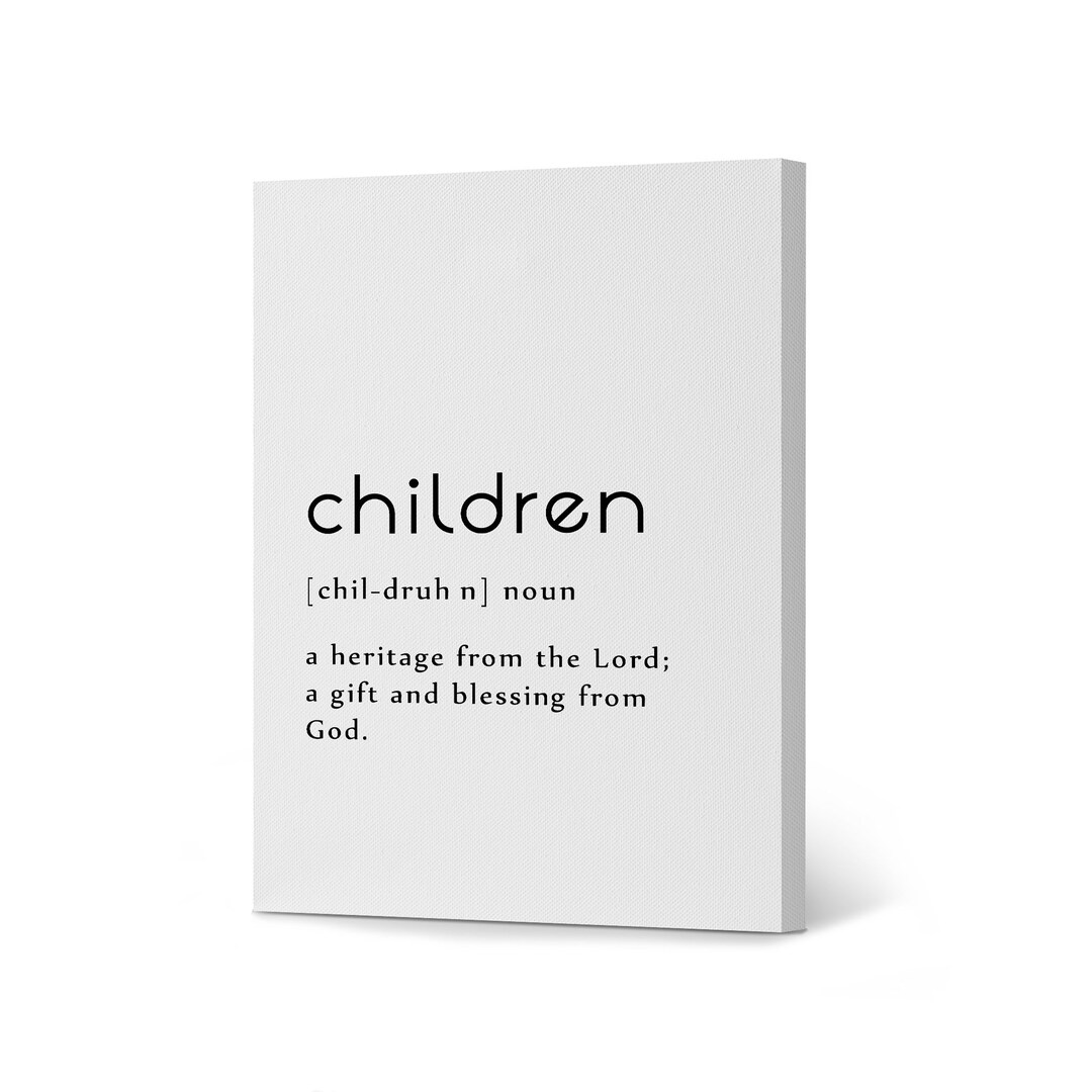 Noun Dictionary Children Funny Definition Canvas Print Wall Art Office ...